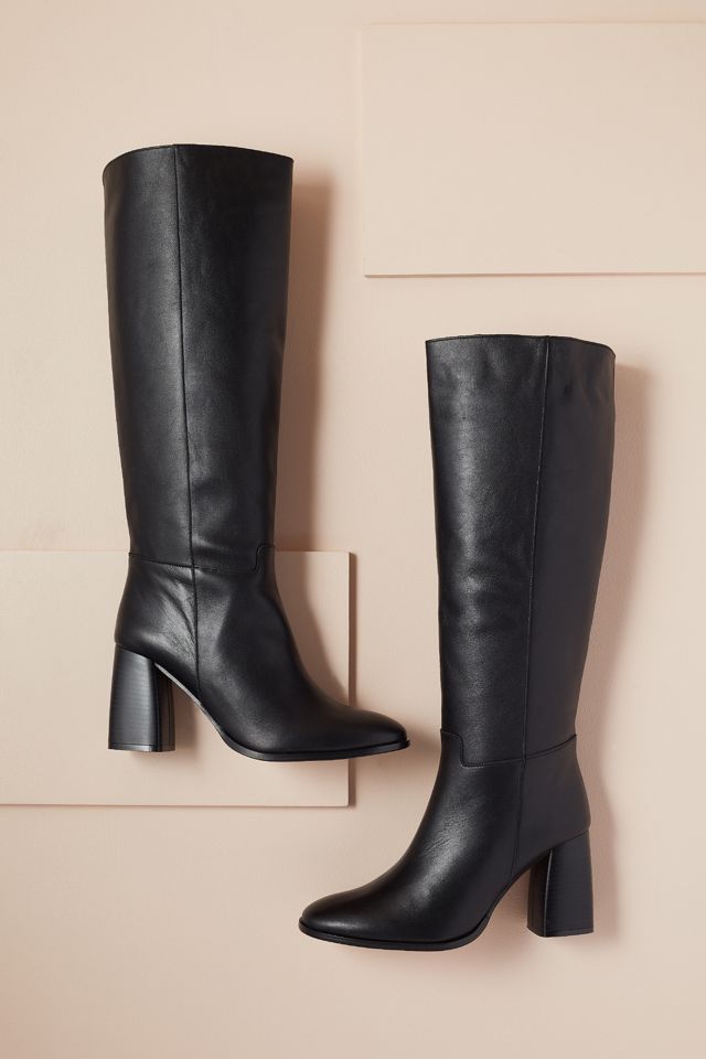 Astra Leather High Boots | Anthropologie UK