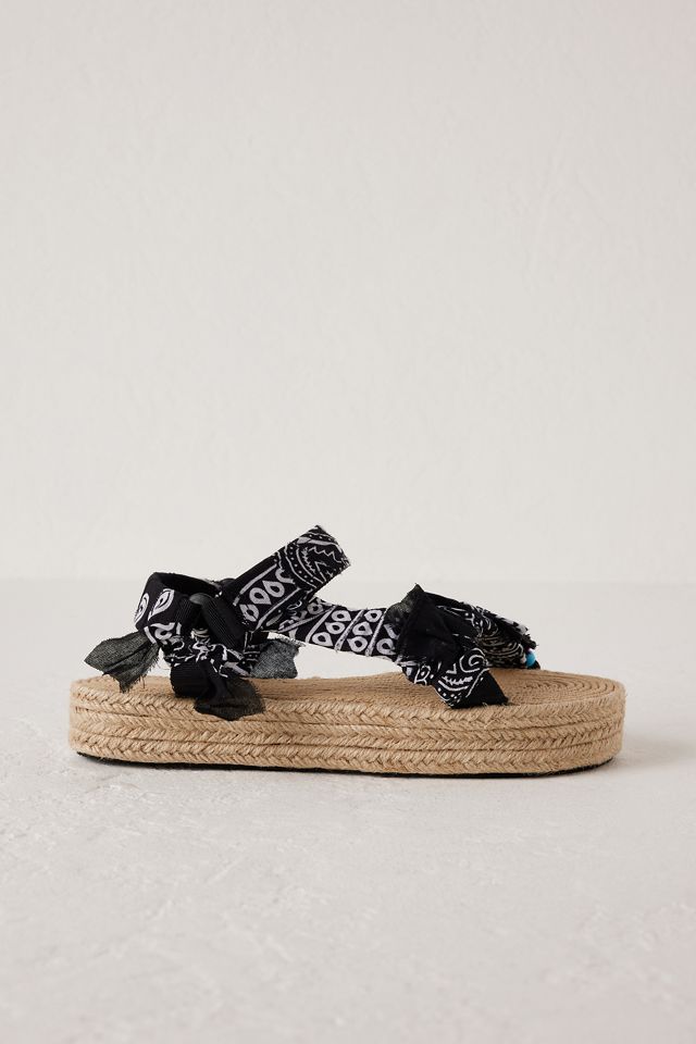Arizona Love Raffia Bandana Sandals | Anthropologie UK