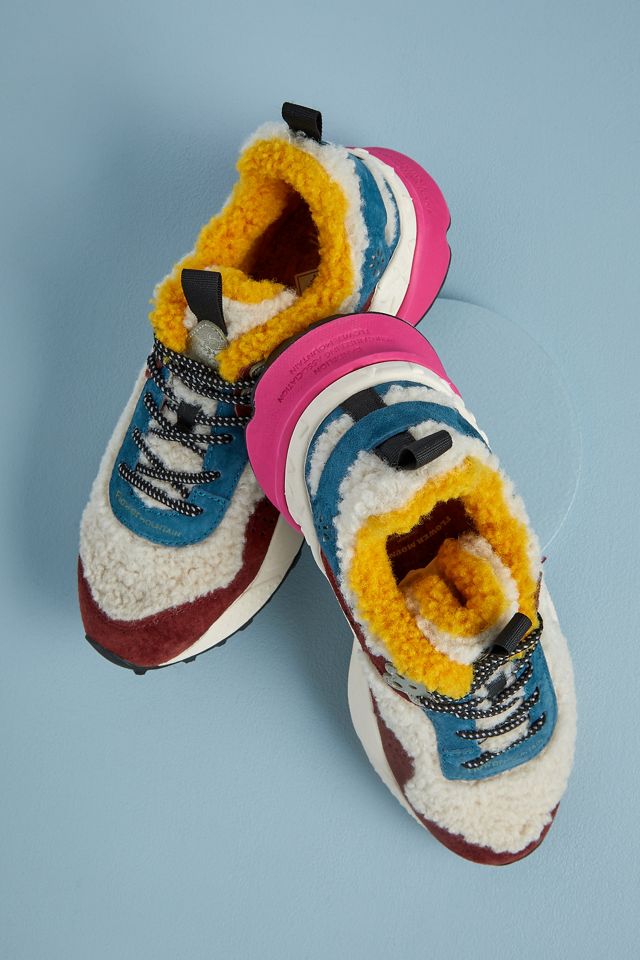 Flower Mountain Kotetsu Shearling Trainers | Anthropologie UK