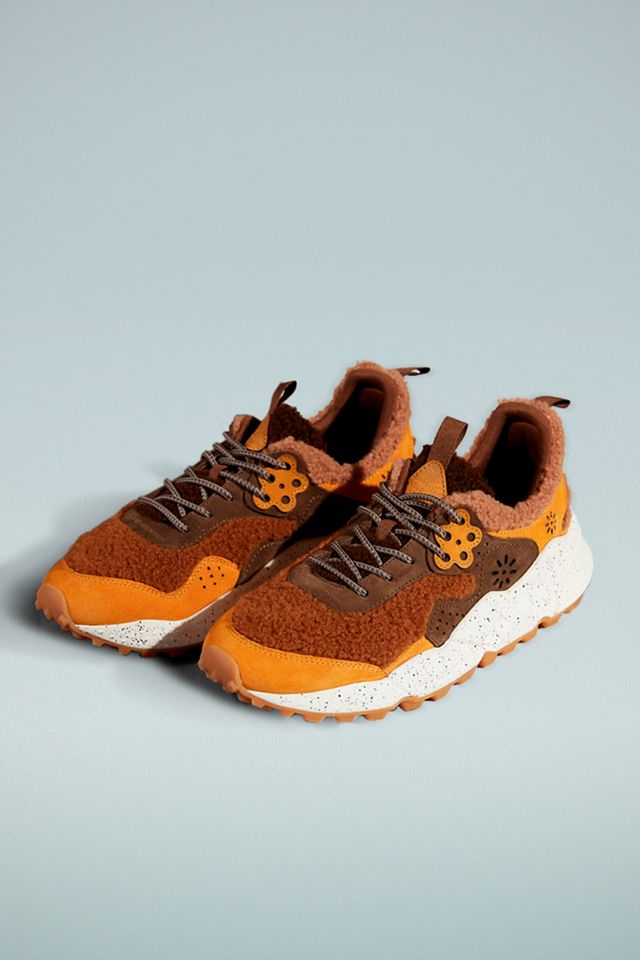 Flower Mountain X YMC Kotetsu Shearling Trainers | Anthropologie UK