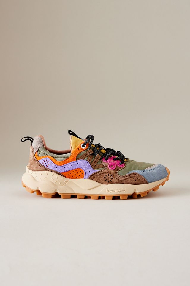 Flower Mountain Yamano 3 Uni Multicolour Suede Trainers | Anthropologie UK
