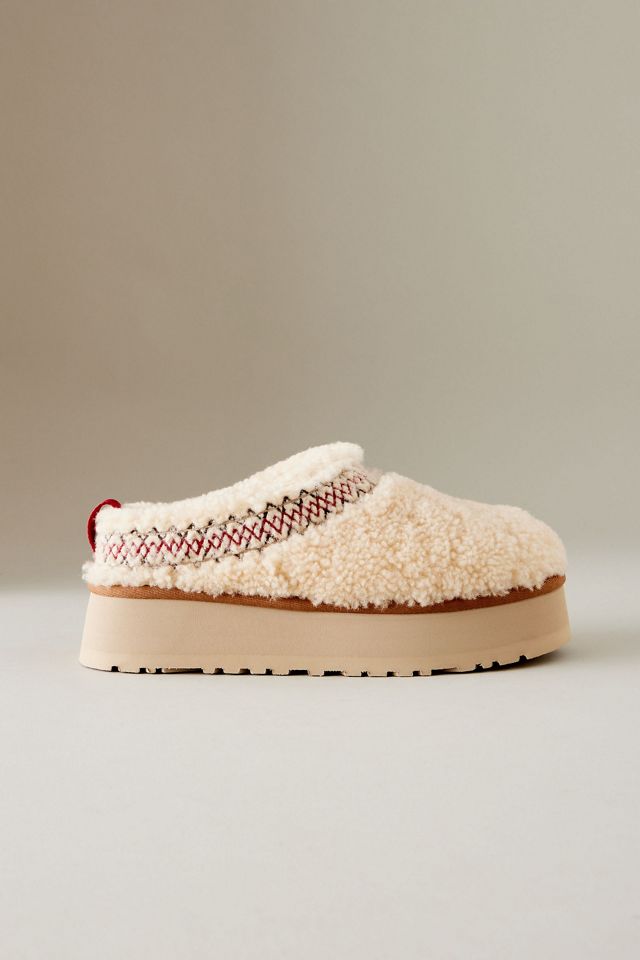 UGG Tazz Braid Shearling Platform Slippers | Anthropologie UK