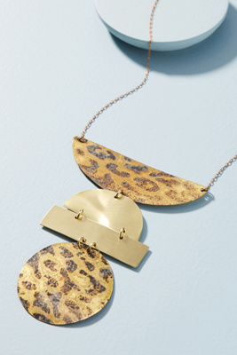 Animal Print Pendant Necklace | Anthropologie