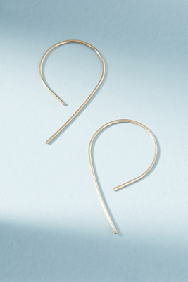 Inverted Swoop Hoop Earrings | Anthropologie