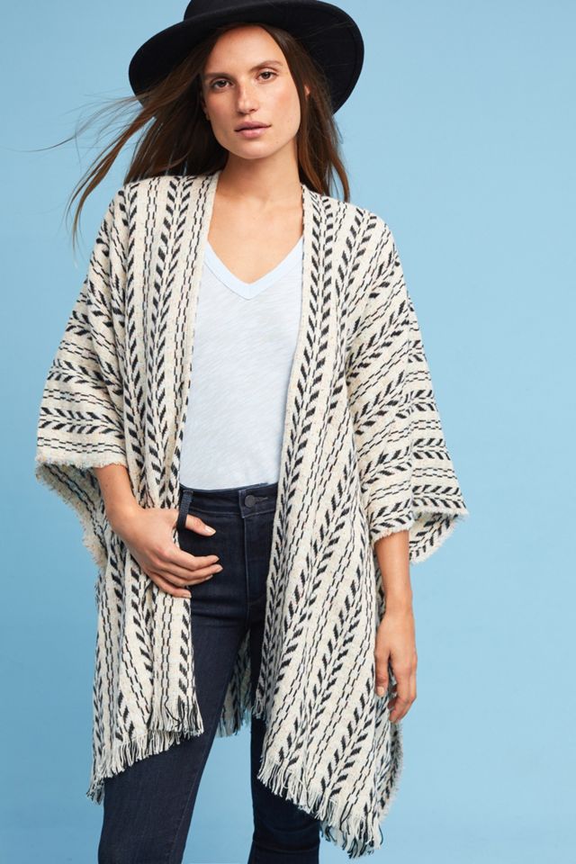 Chevron Striped Kimono | Anthropologie
