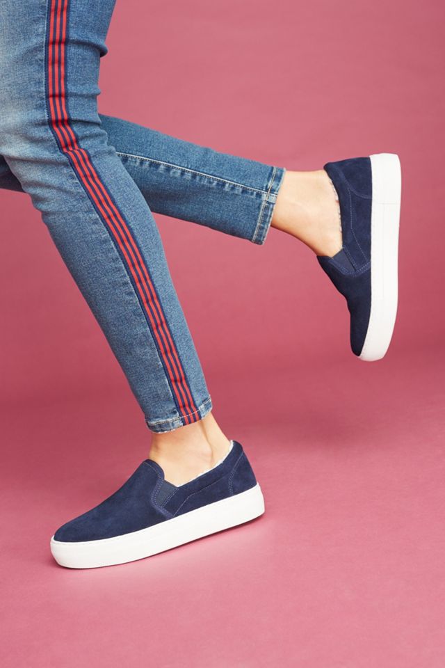 J/Slides Arpel Shearling-Lined Sneakers | Anthropologie