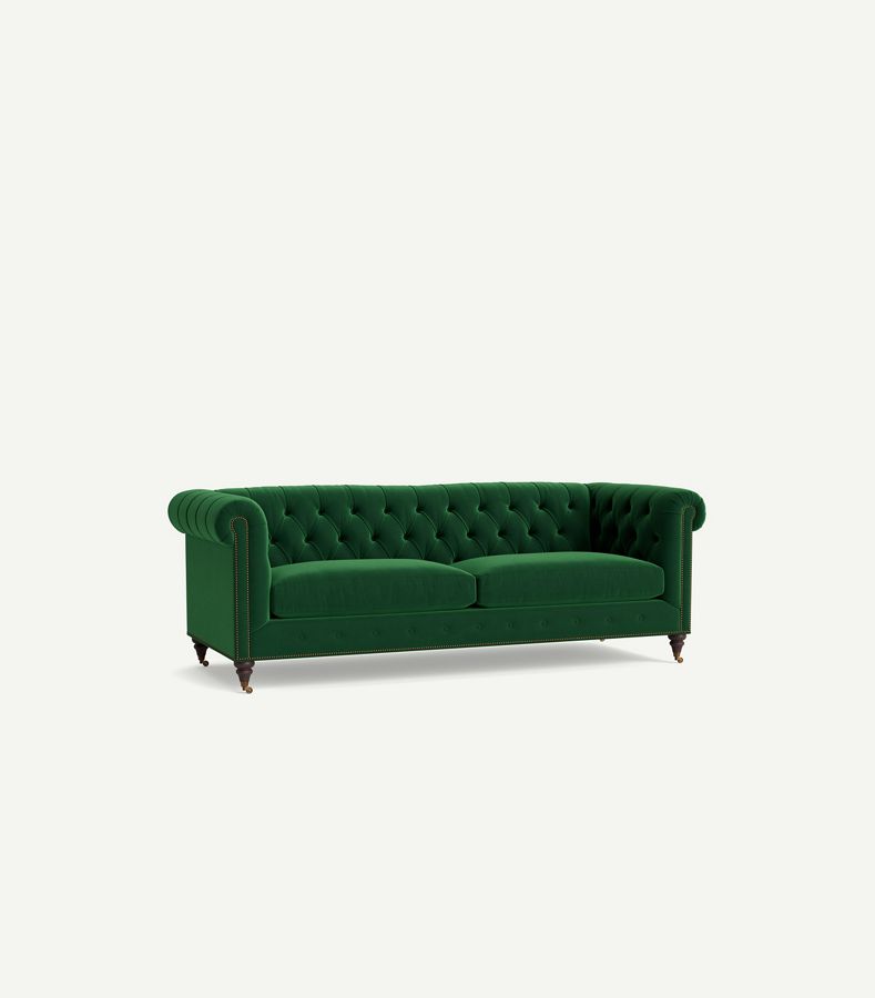 Anthropologie green couch store