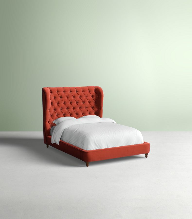 Tufted Wingback Bed | Anthropologie