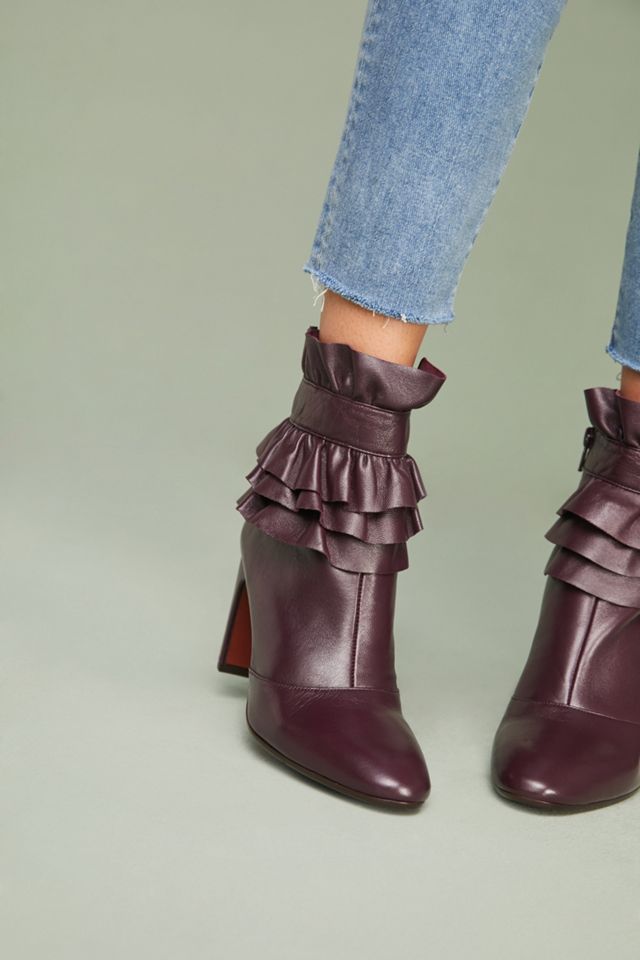 Chie Mihara Xini Ruffle Boots | Anthropologie