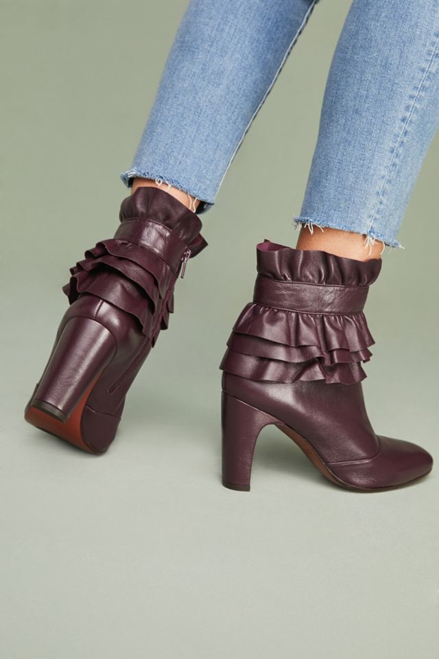 Chie Mihara Xini Ruffle Boots | Anthropologie