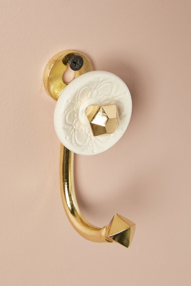 Jeweled Ceramic Hook | AnthroLiving