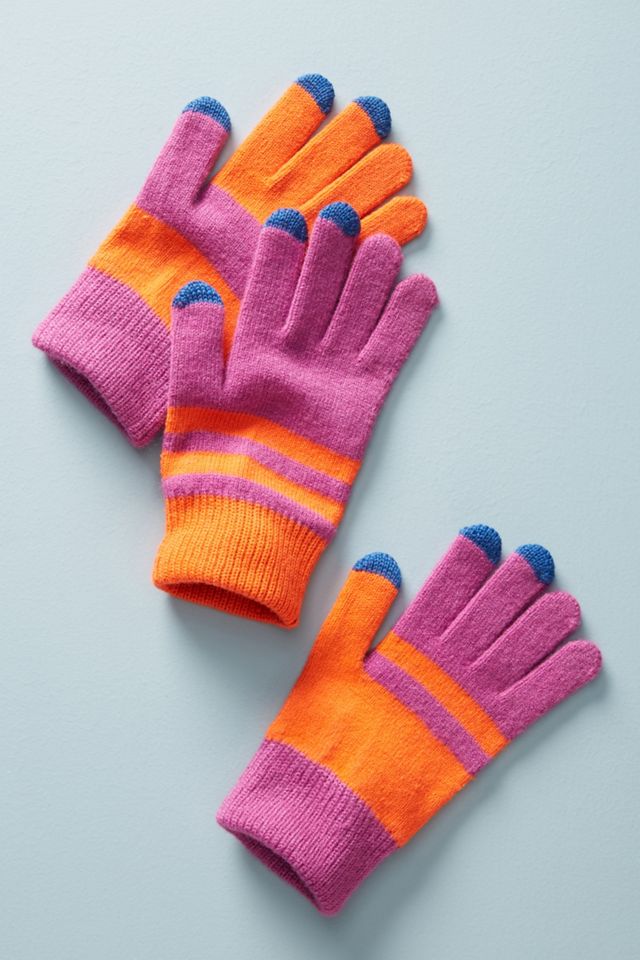 Colorblock Touchscreen Three-Glove Set | Anthropologie