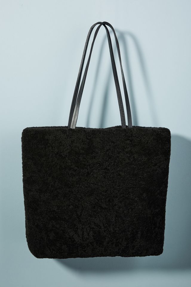 Primecut Shearling Shapes Tote Bag | Anthropologie