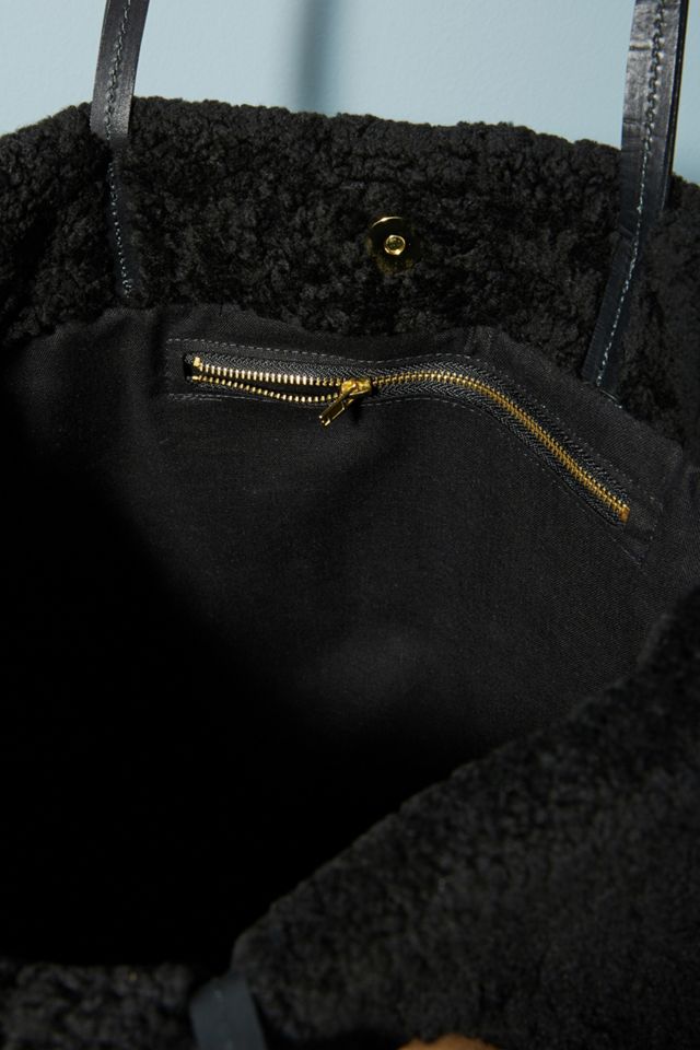 Primecut Shearling Shapes Tote Bag | Anthropologie