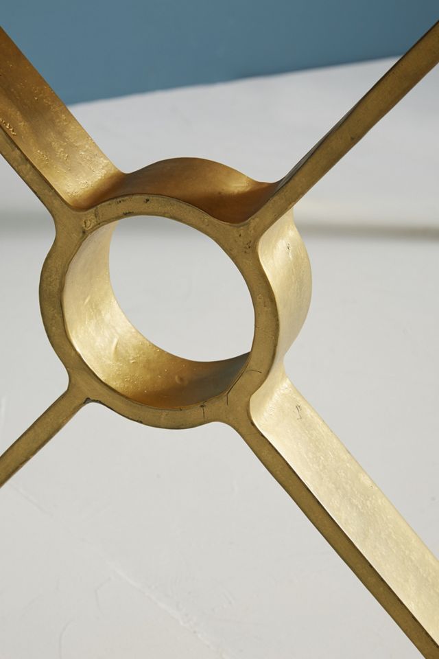 Brass Inlay Dining Table Anthroliving