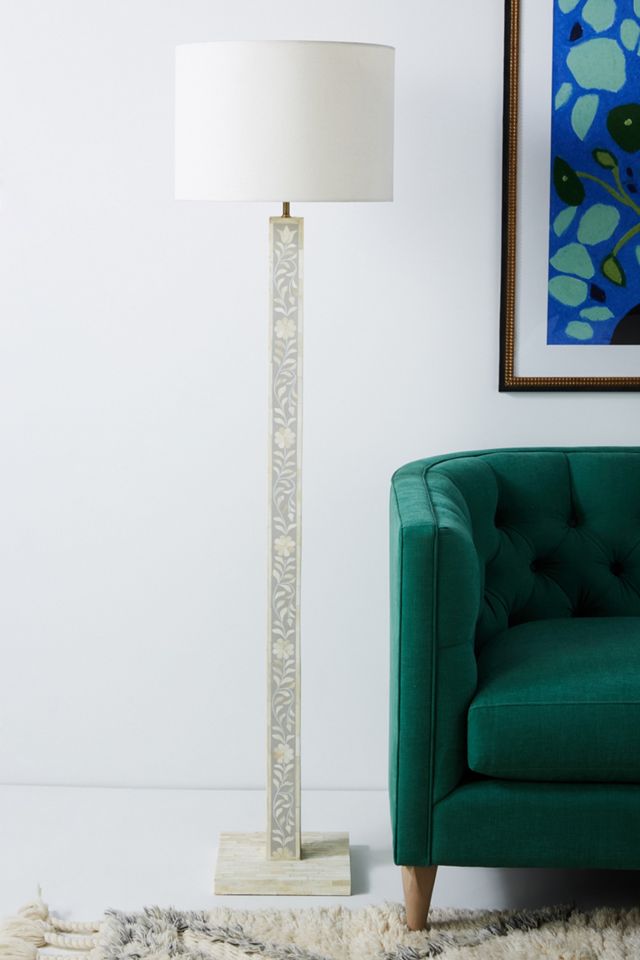 Margary Inlay Floor Lamp | AnthroLiving