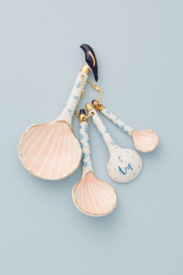 Seashell Measuring Spoons, Set of 4 | Anthropologie