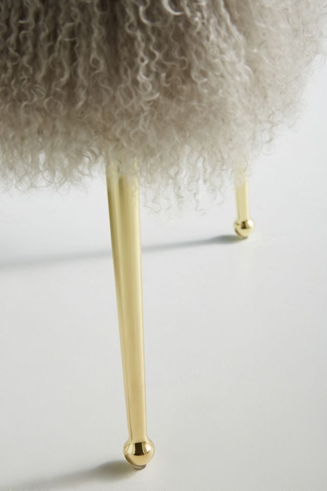 Luxe Wool Bench | Anthropologie