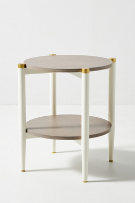 Geo-Marquetry Side Table | Anthropologie