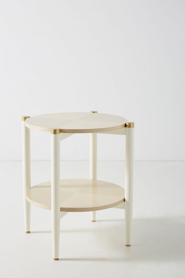Geo-Marquetry Side Table | Anthropologie