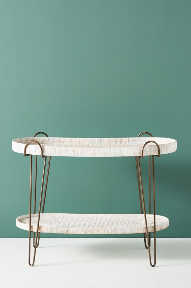 Coiled Rattan Console | AnthroLiving
