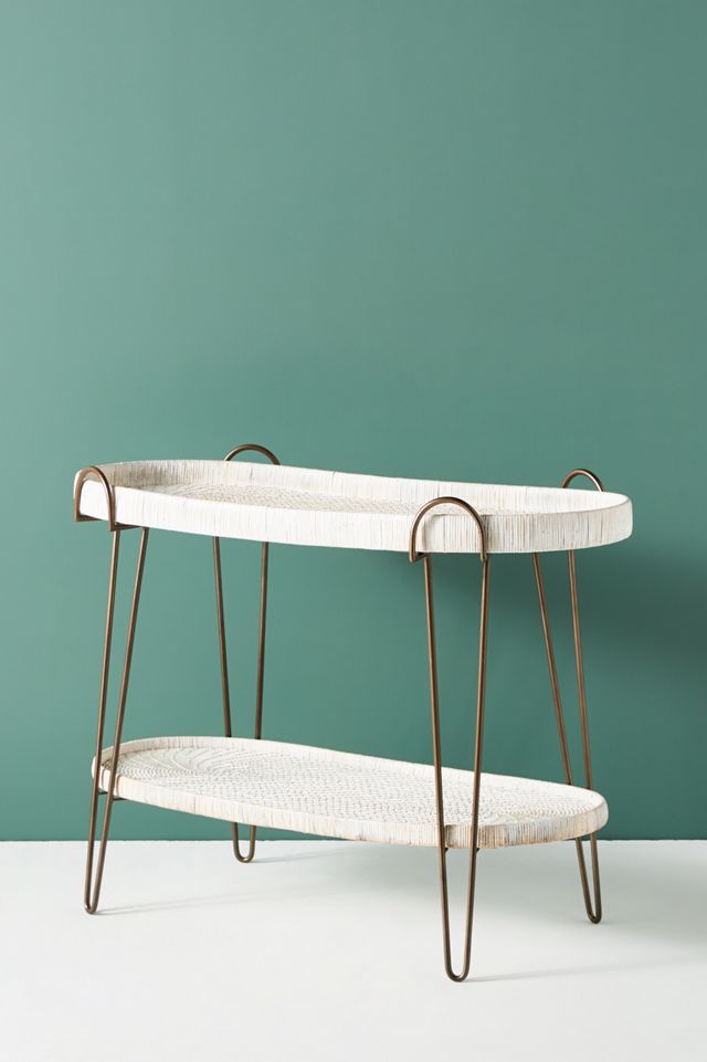 Coiled Rattan Console | AnthroLiving