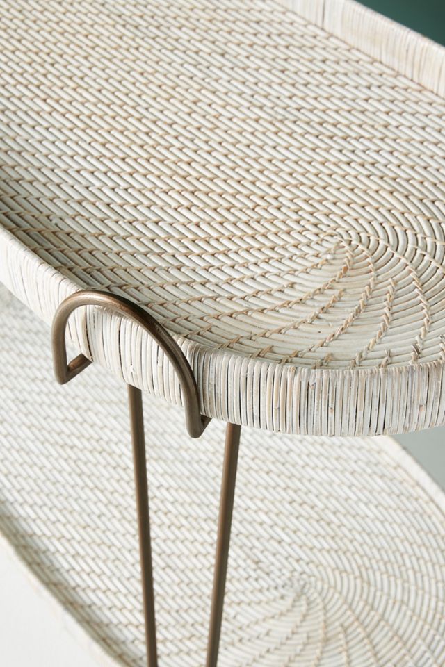 Coiled Rattan Console | AnthroLiving