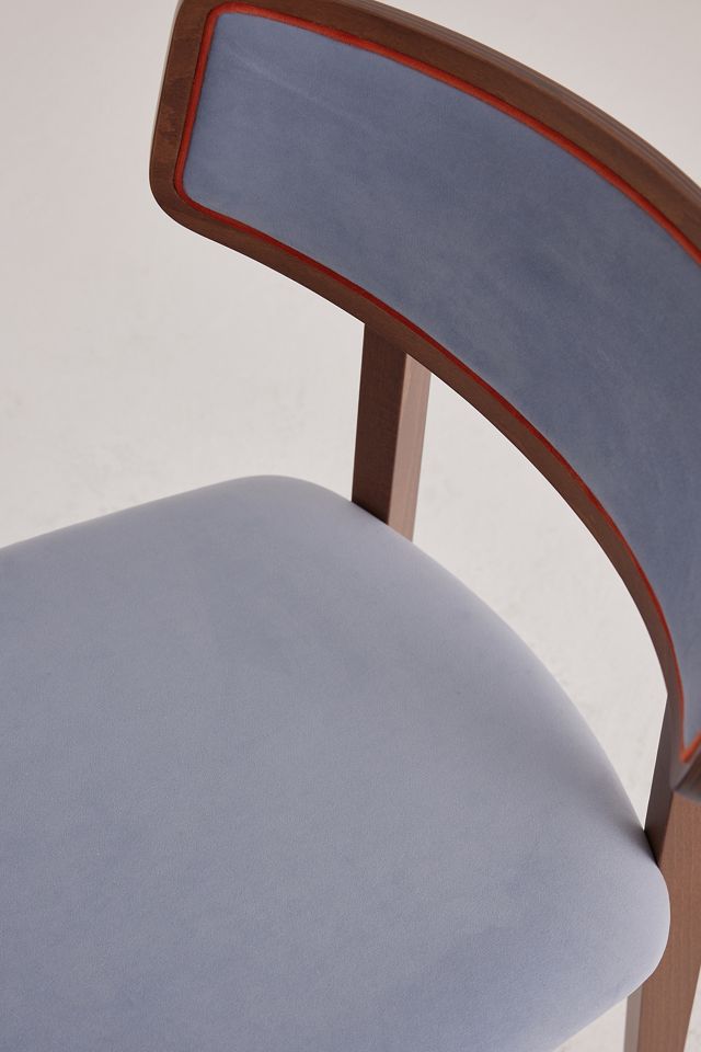 Amy Velvet-Upholstered FSC Beech Wood Dining Chairs, Set of 2 ...