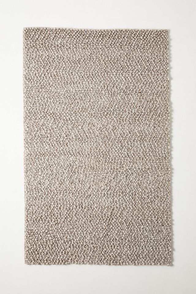 Handwoven Marled Bobble Rug Swatch | AnthroLiving