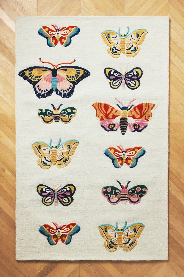Sarah Gordon Tufted Butterfly Rug | AnthroLiving