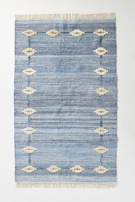Handwoven Valley Upcycled Denim Rug | AnthroLiving