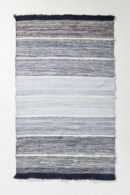 Handwoven Wilder Upcycled Denim Rug | AnthroLiving
