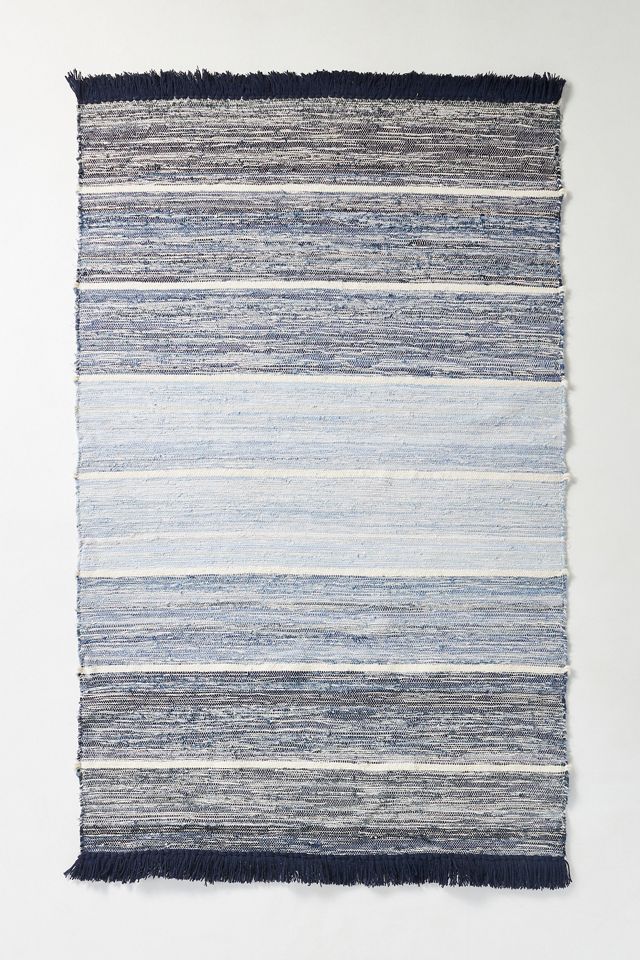 Handwoven Wilder Upcycled Denim Rug | AnthroLiving