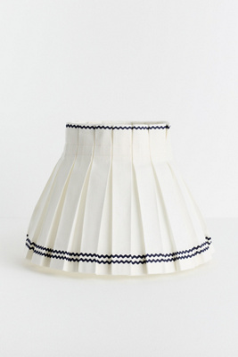 Cielle Home Box Pleat Fabric Lamp Shade and Slipcover | AnthroHome