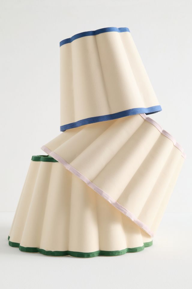 Scalloped Empire Fabric-Trimmed Lamp Shade | Anthropologie UK