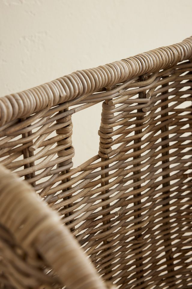 Ivyline Natural Rattan Log Trolley | Anthropologie UK