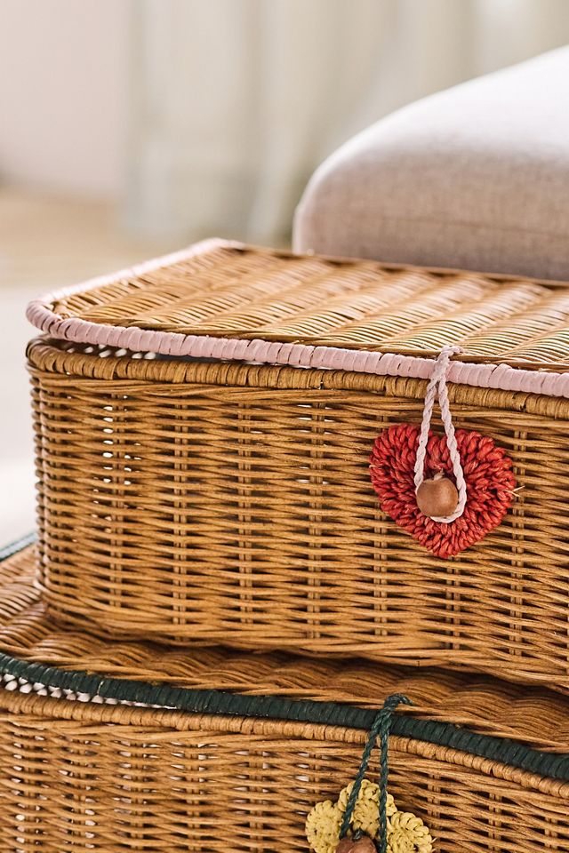 Burke Wicker Baskets, Set of 2 | AnthroHome