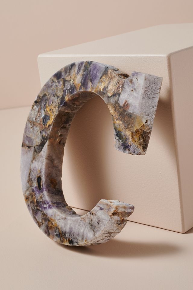 Agate Monogram Letter | Anthropologie UK