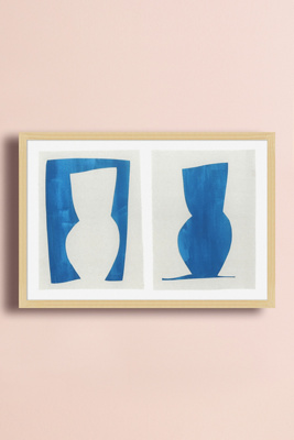 Blue Vase by Vasiliki Pappa Wall Art | Anthropologie UK