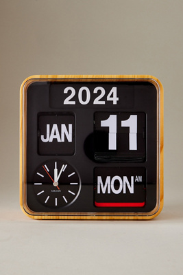Mini Flip Wall Clock | Anthropologie UK