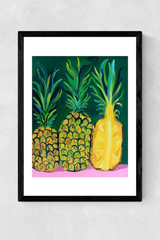Alice Straker Pineapples Wall Art Print | Anthropologie UK