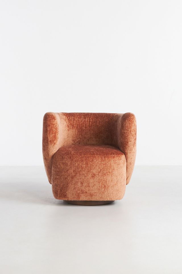 Doris Chenille Swivel Chair | Anthropologie UK