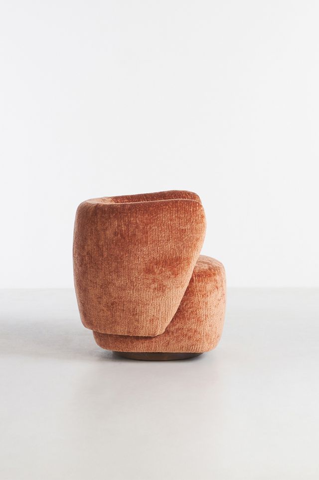 Doris Chenille Swivel Chair | Anthropologie UK