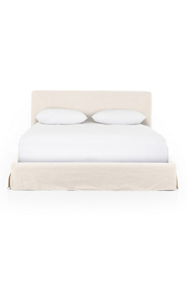 Aidan Linen Slipcover Bed | AnthroHome