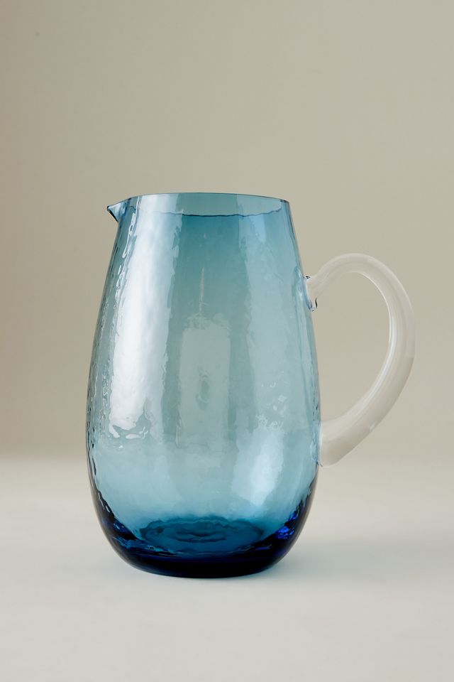 Broste Copenhagen Hammered Glass Jug | Anthropologie UK