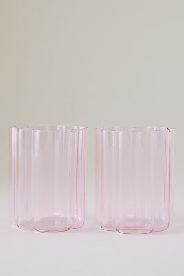 FAZEEK Wave Tumbler Glasses, Set of 2 | Anthropologie UK
