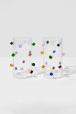FAZEEK Limited Addition Jewel Highball Glasses, Set of 2 | Anthropologie UK