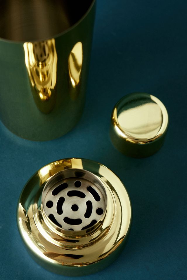 Here's How The Doc Gold-Plated Cocktail Shaker | Anthropologie UK