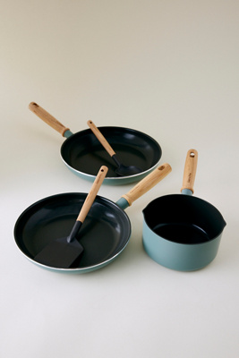 GreenPan Mayflower Ceramic Non-Stick 5-Piece Cookware Set ...