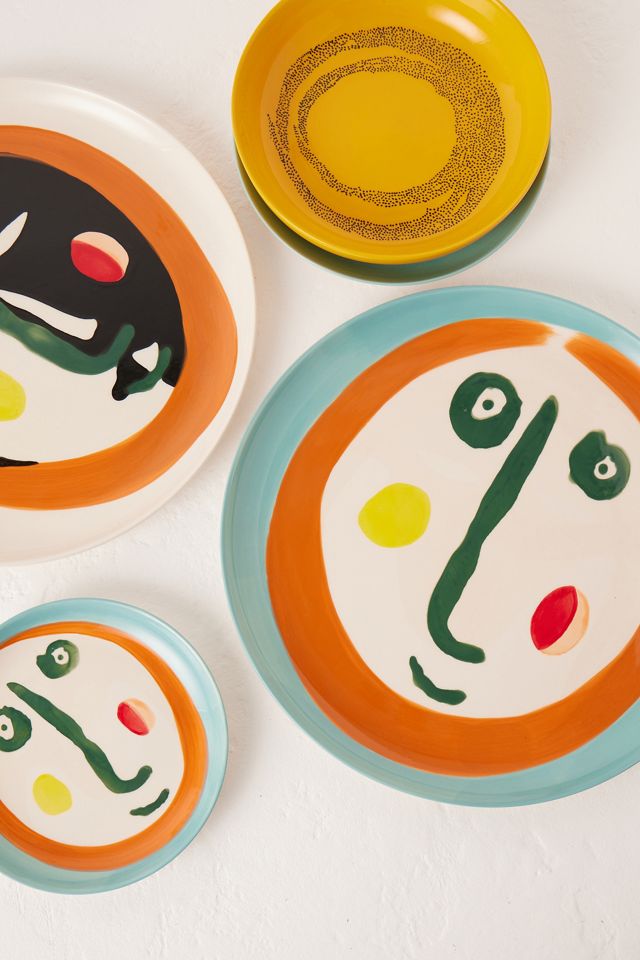 Ottolenghi Feast Face Serving Plate | Anthropologie UK